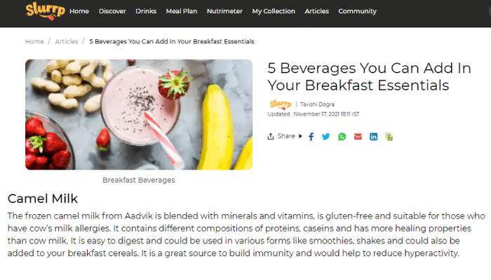 5 Beverages You Can Add In Your Breakfast Essentials – Aadvik Foods