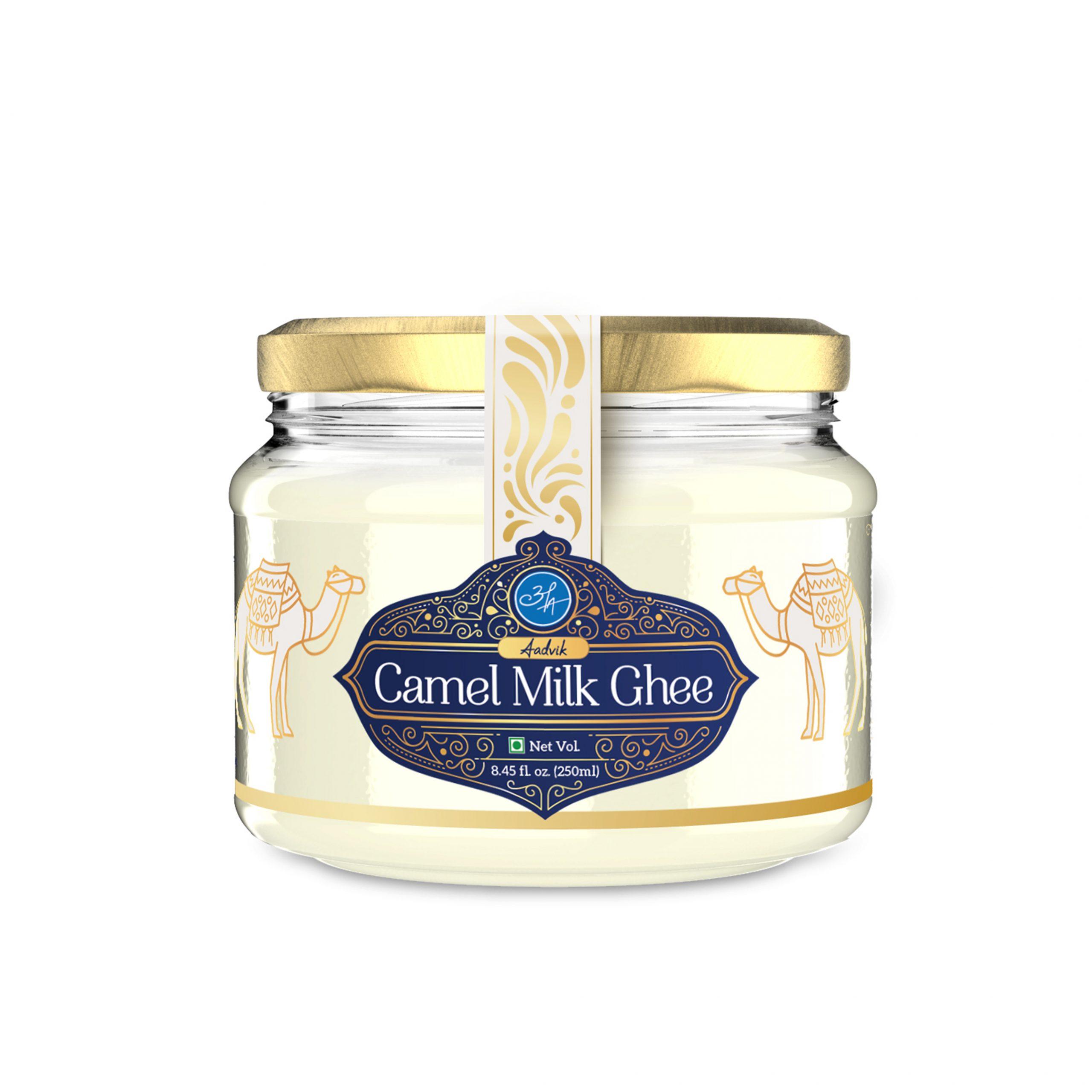 Camel Milk Ghee | Desert Gold Clarified Butter | 250ml Jar | Aadvik ...