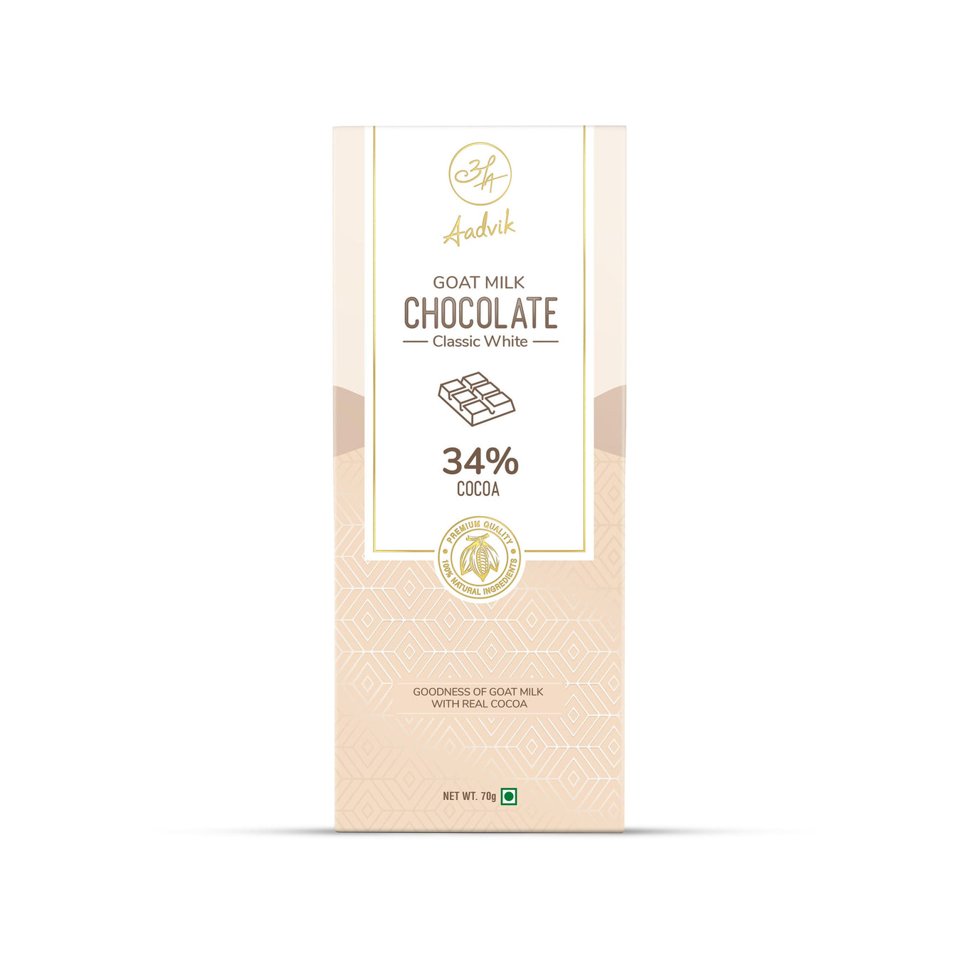 Goat Milk White Chocolate made with Cocoa Beans and Unrefined Raw Sugar ...