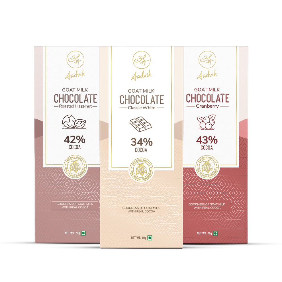 Assorted Goat Milk Chocolate Box – Cranberry, Hazelnut and White ...