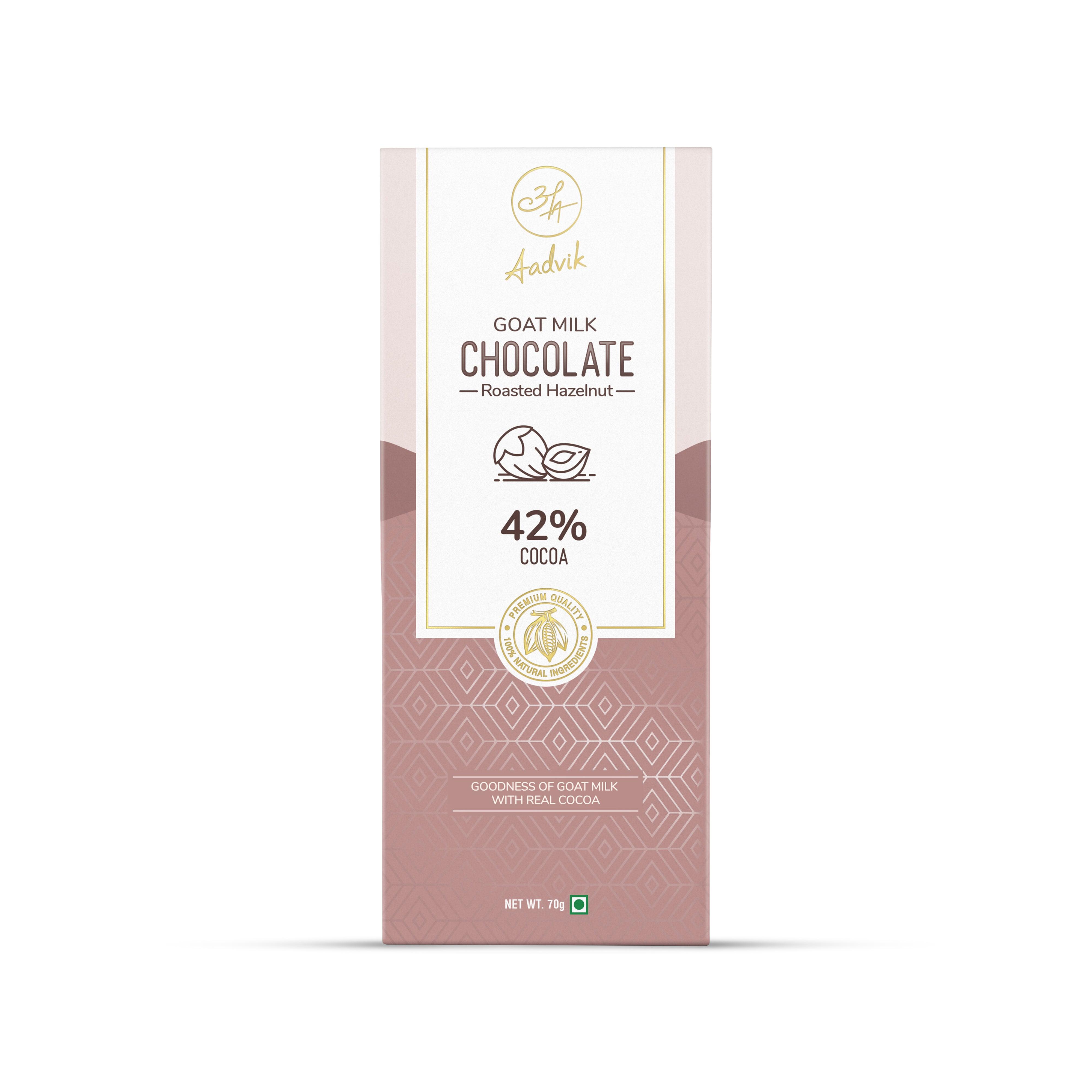 Buy Goat Milk Chocolate with Hazelnuts made with Unrefined Raw Sugar ...