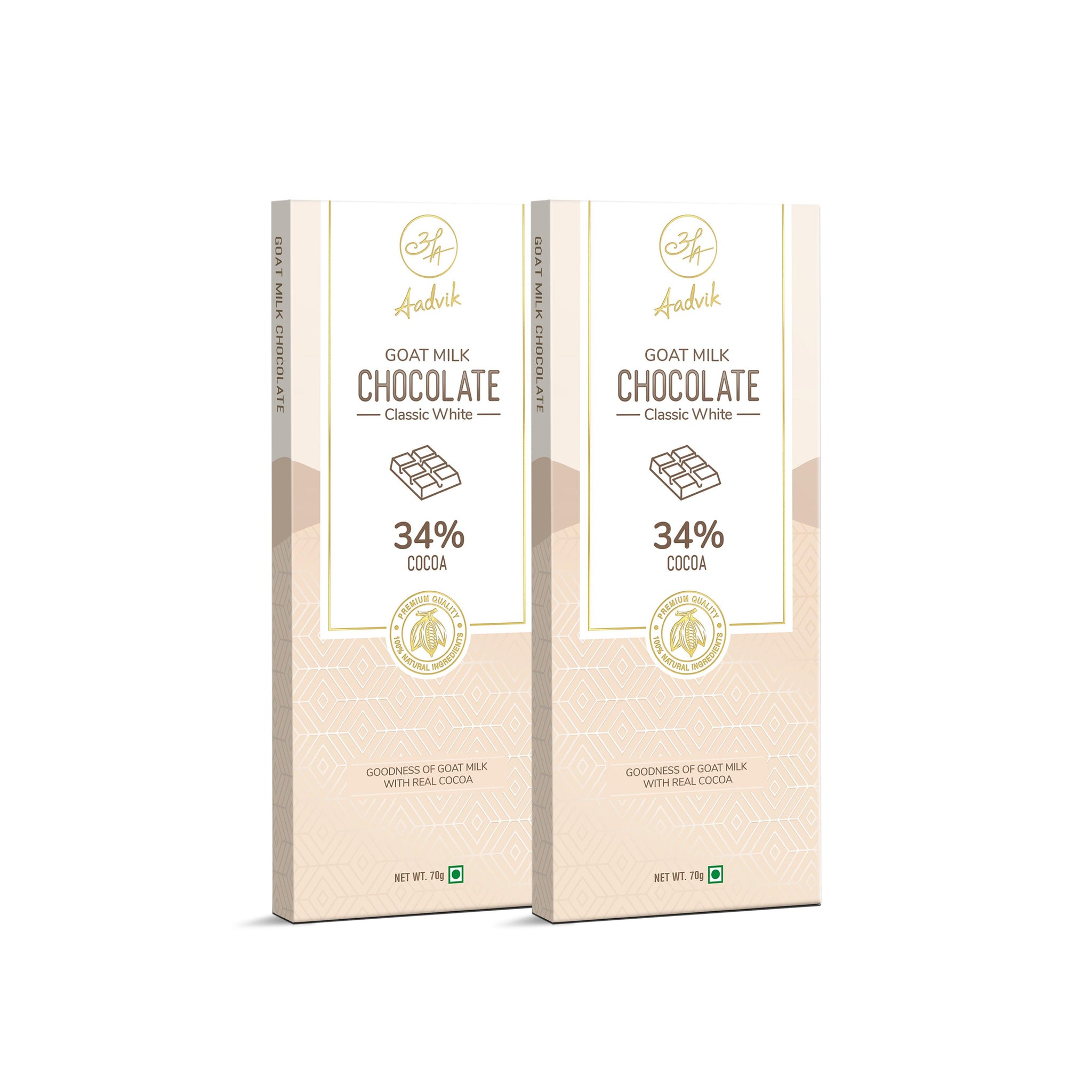 Goat Milk White Chocolate made with Cocoa Beans and Unrefined Raw Sugar ...